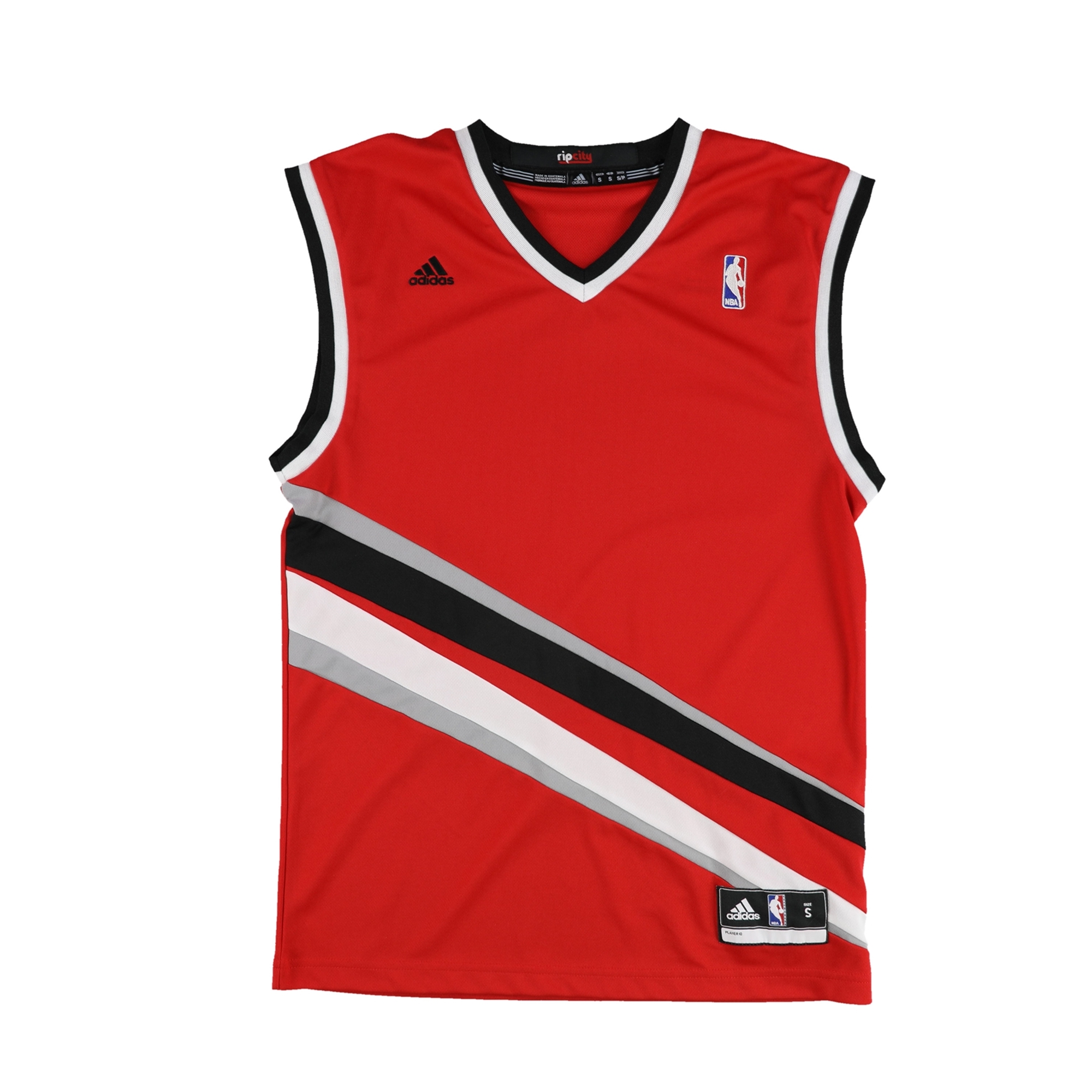 Adidas Mens Blank Rip City Jersey, Red, Small - Walmart.com