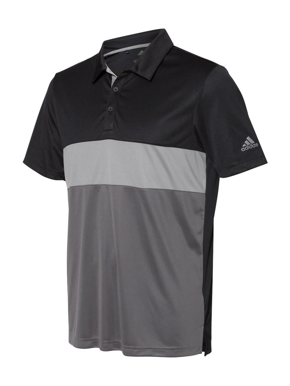 Adidas - Merch Block Polo - A236 - Black/ Grey Three/ Grey Five - Size ...