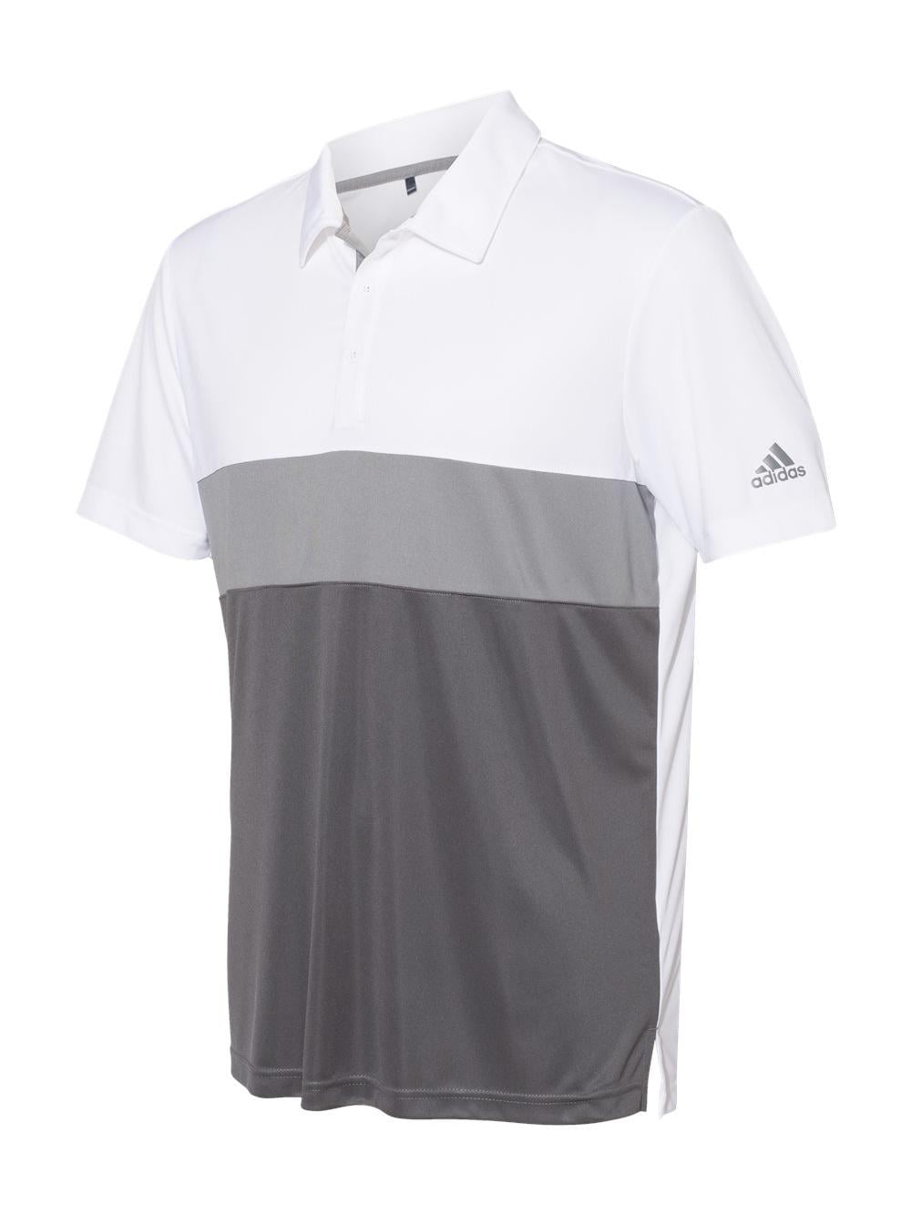 Adidas - Merch Block Polo - A236 - White/ Grey Three/ Grey Five - Size ...