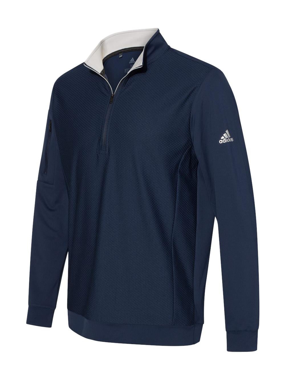 Adidas - Performance Textured Quarter-Zip Pullover - A295 - Collegiate ...