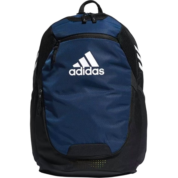 Adidas Stadium 3 Backpack Navy with Mesh Water Bottle Pockets and Room ...