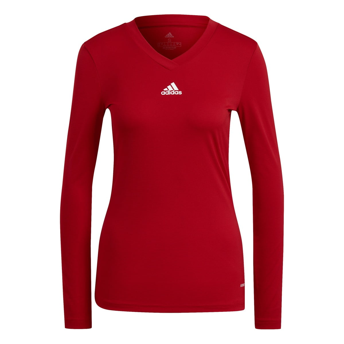Adidas Women's Team Long Sleeve Base Tee, Power Red - Walmart.com