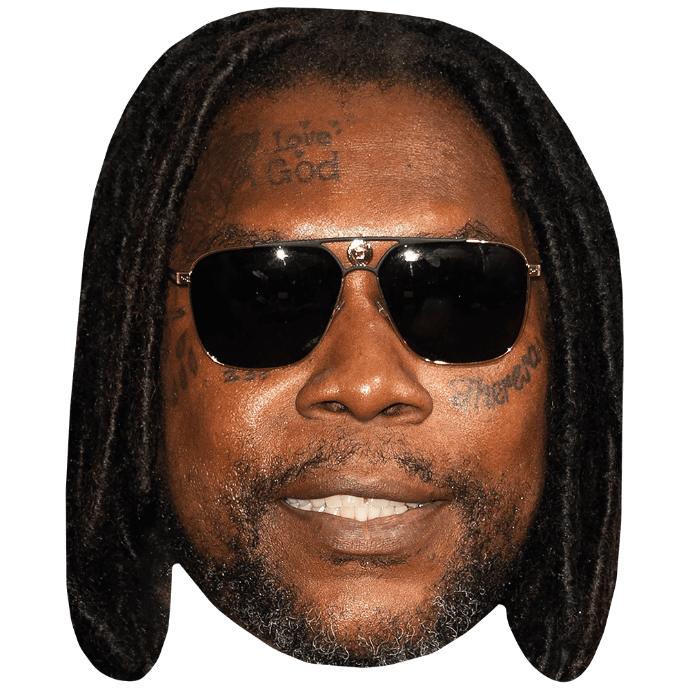 Adidja Azim Palmer (Glasses) Celebrity Mask, Flat Card Face, Fancy ...