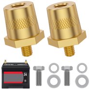 3/8"-16 Brass Stud Side Post Battery Terminal Bolt, Ampper Standard ...