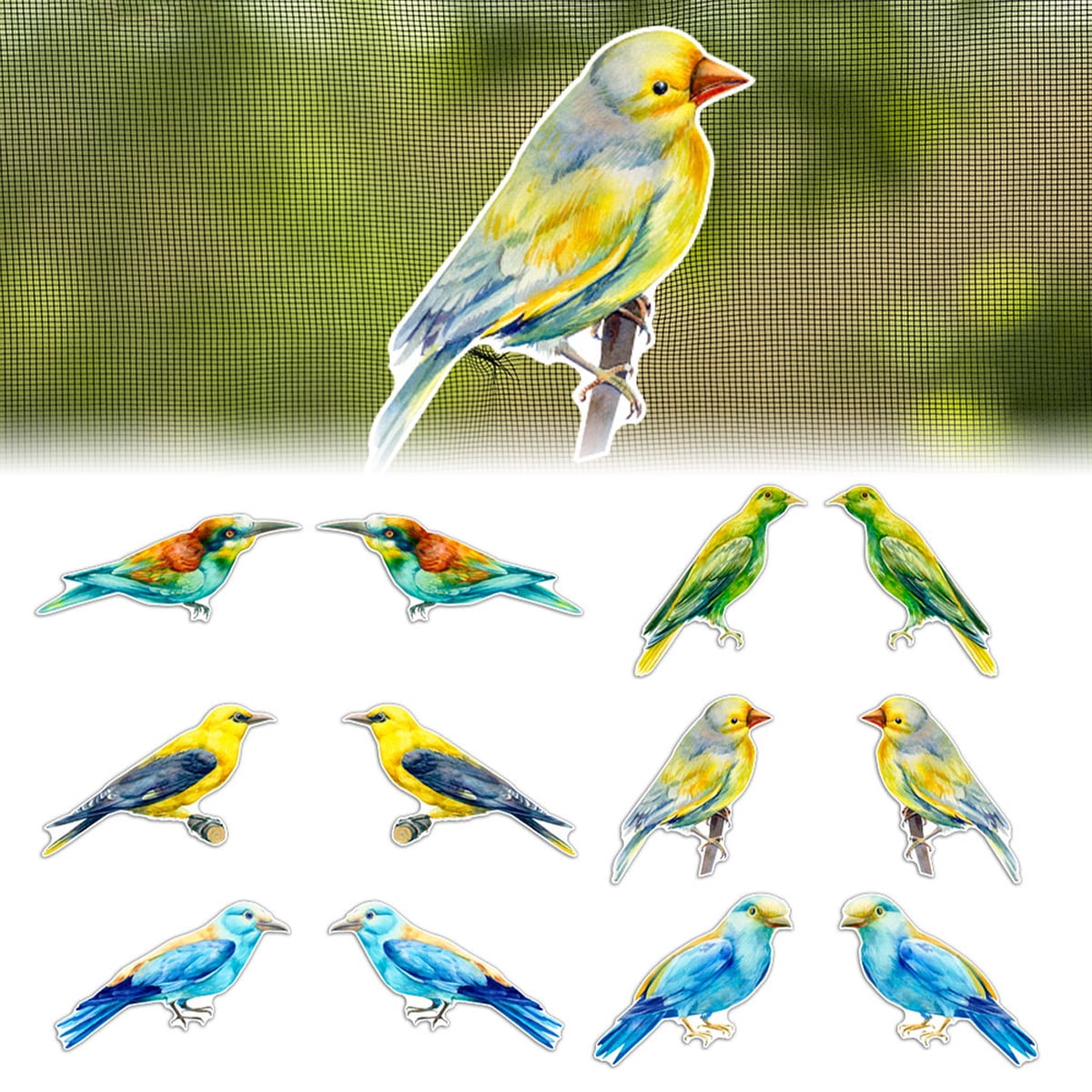 Adifare 12PCS Screen Stickers With Exquisite Patterns,Double-sided ...