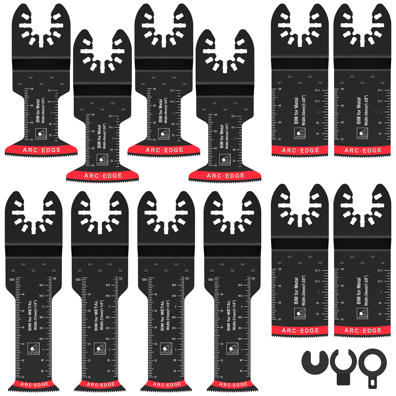 Adifare 12Pcs Bi-Metal Oscillating Saw Blades Universal Oscillating ...