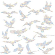 40Pcs Birds Rainbow Bird Window StickersReusable Prism Bird Window ...