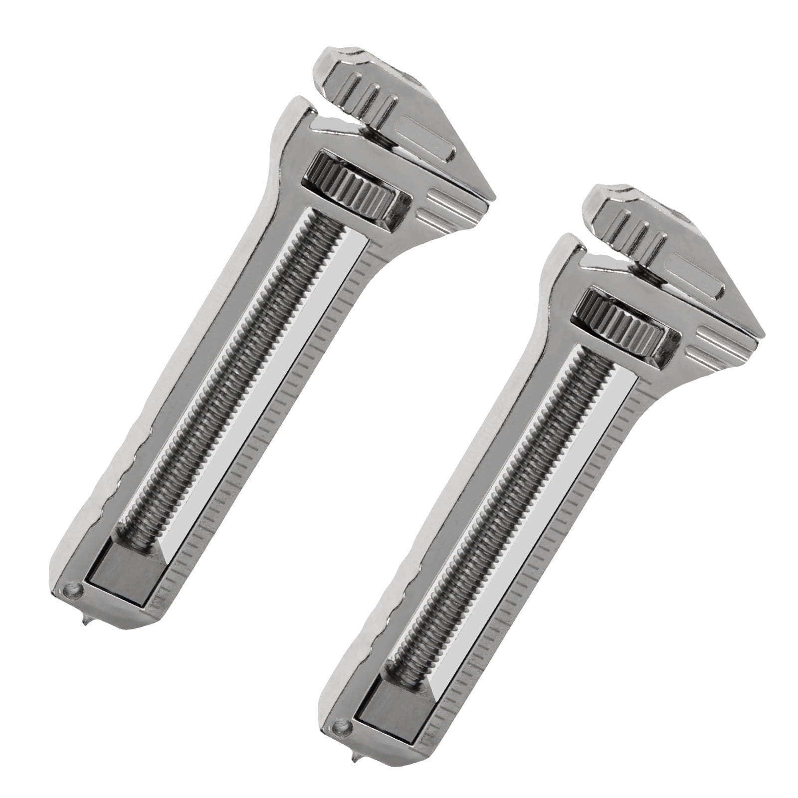 Adifare 2Pcs Mini Multi Tool Wrench Portable Spanner Multitool with Cutter Flat Cross Screwdriver Bottle Opener and File Pocket Adjustable Wrench for Travel Hiking Fishing Gifts for Men Walmart