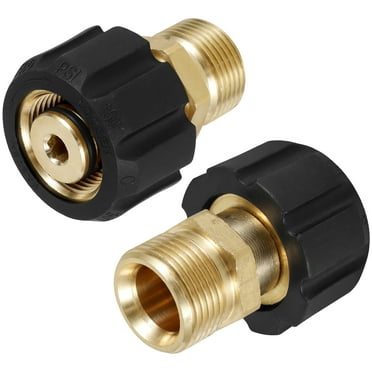 Unique Bargains Pressure Washer Connector Fitting M18x1.5 to 15mm M22x1.5 Male and Female ...