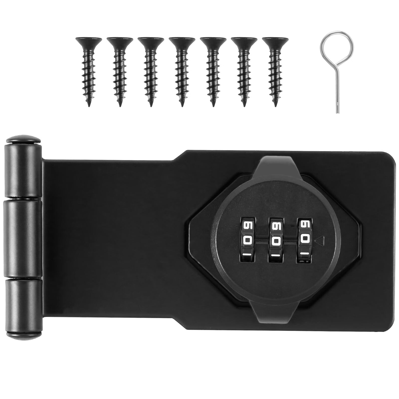 Adifare 2Pcs Rotate Bolt Latch Keyless Gate Slide Lock Latch Safety ...