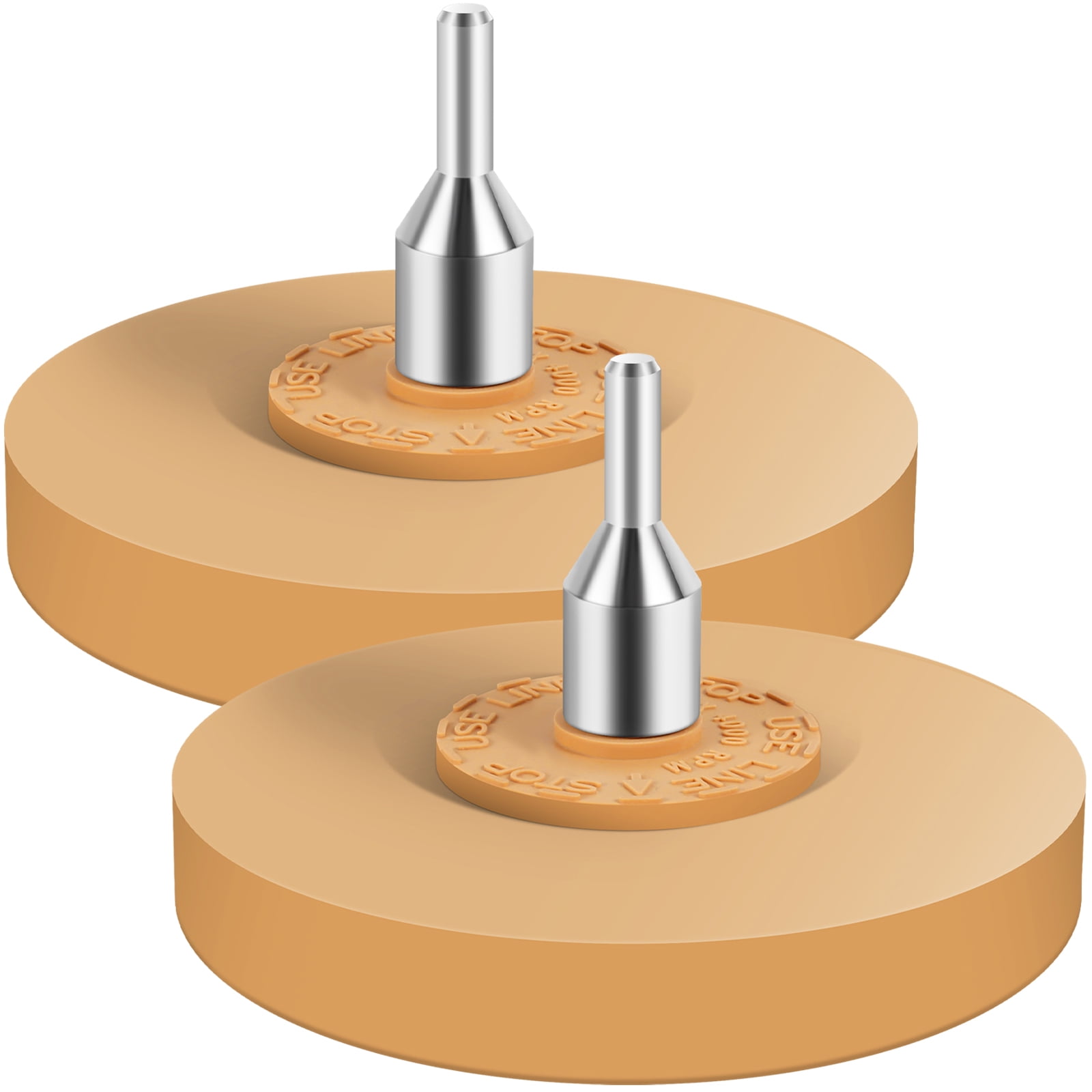 Adifare 2Pcs Rubber Eraser Wheel 4inch Rubber Wheel Decal Removal Tool ...