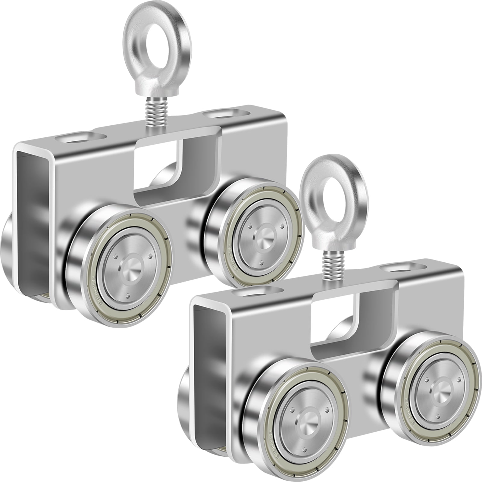 Adifare 2Pcs Trolley Assembly Rollers Heavy Duty Bearing Trolley ...