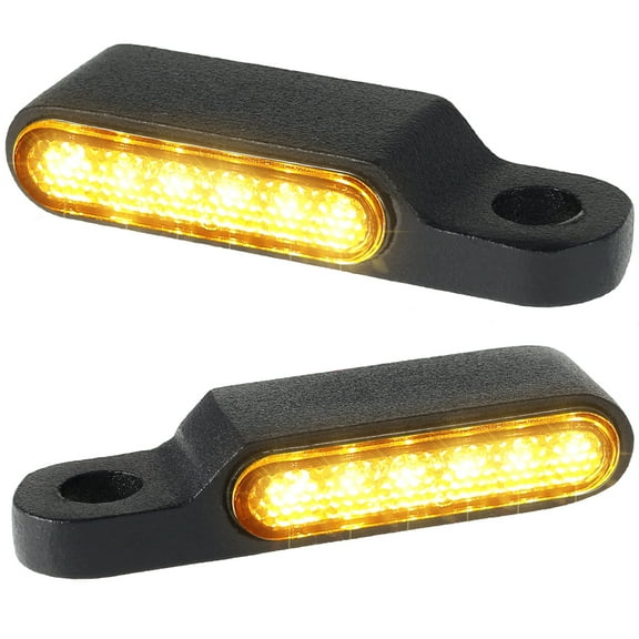 2pcs Handlebar LED Turn Signals Motorcycle LED Running Light Mini ...