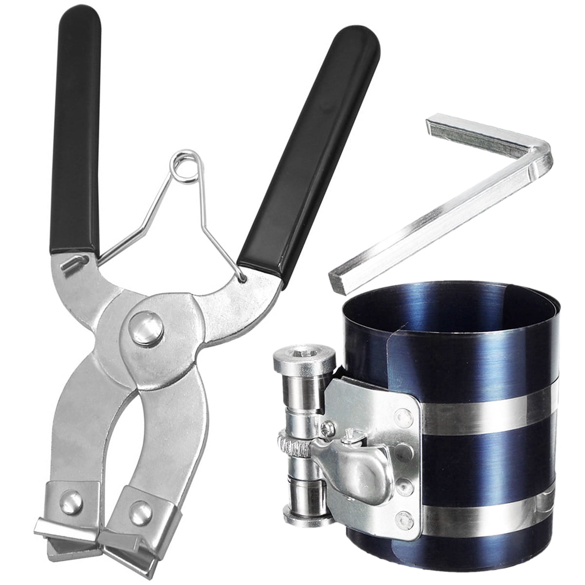 Adifare 3PCS Piston Ring Compressor,Piston Ring Plier Stainless Steel ...