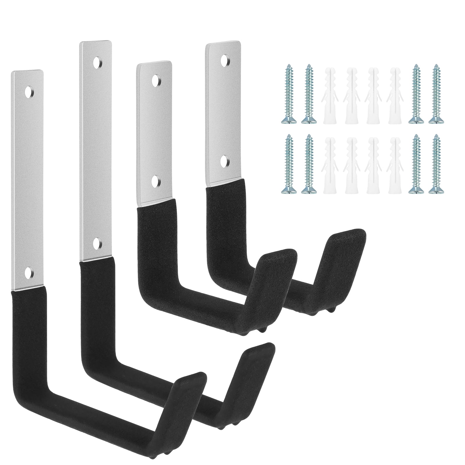 Adifare 4Pcs Heavy Duty Garage Storage Utility Hooks with Screws Steel ...