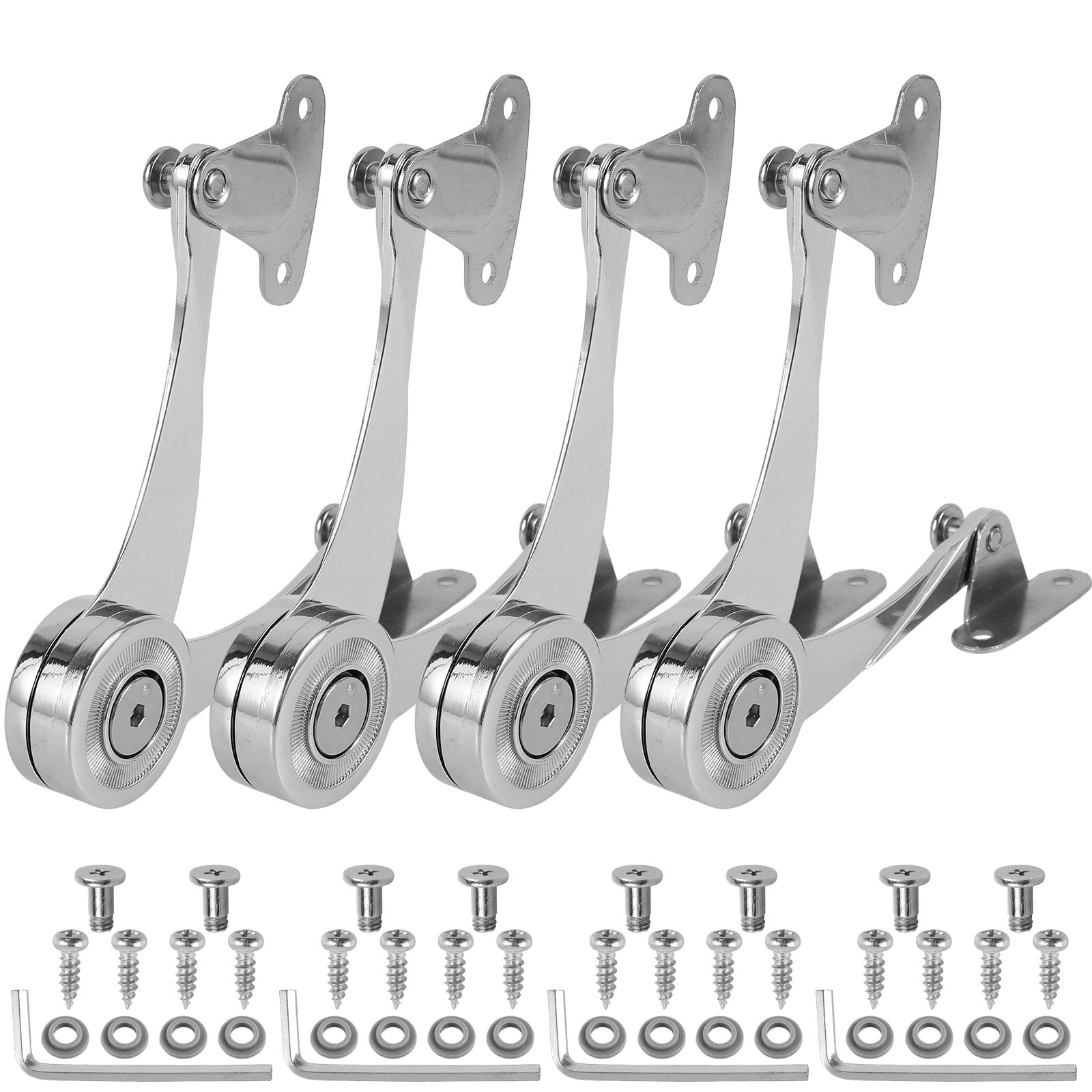 Adifare 4Pcs Lid Support Hinge Zinc Alloy Toy Box Hinge Soft Close 75 ...