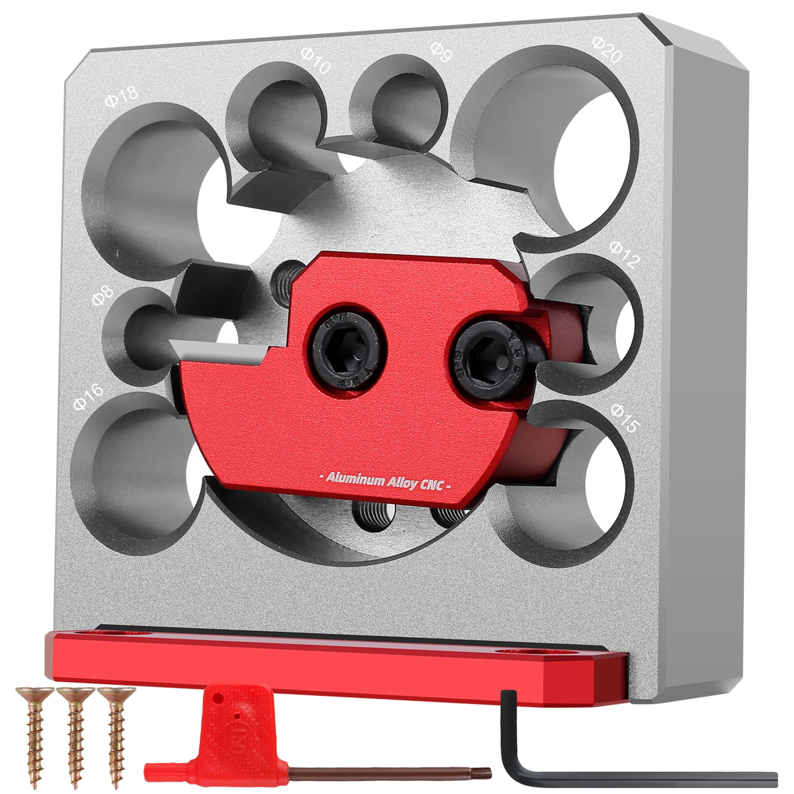 Adifare Adjustable Dowel Maker Jig,Metric 8-20mm Aluminum Alloy Carbide ...