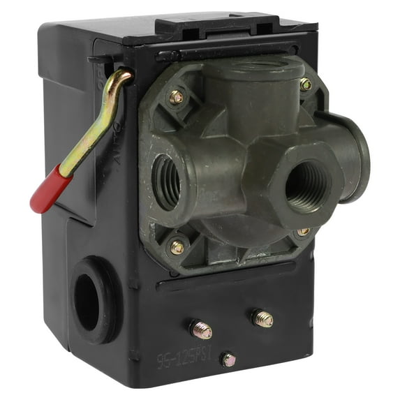 Adifare Air Compressor Pressure Switch 4 Ports 95-125 PSI Compressor ...