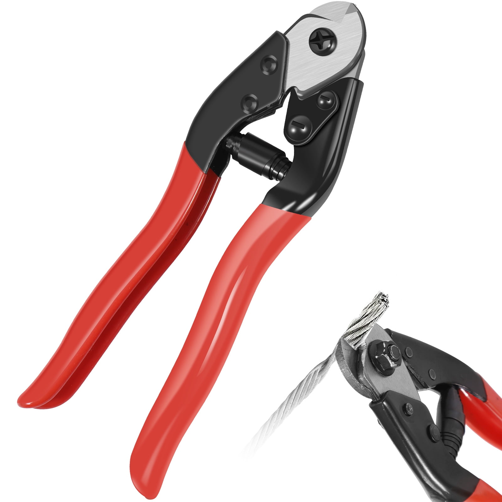 Adifare Cable Cutter Multifunctional Wire Rope Cutter with Safety Lock ...