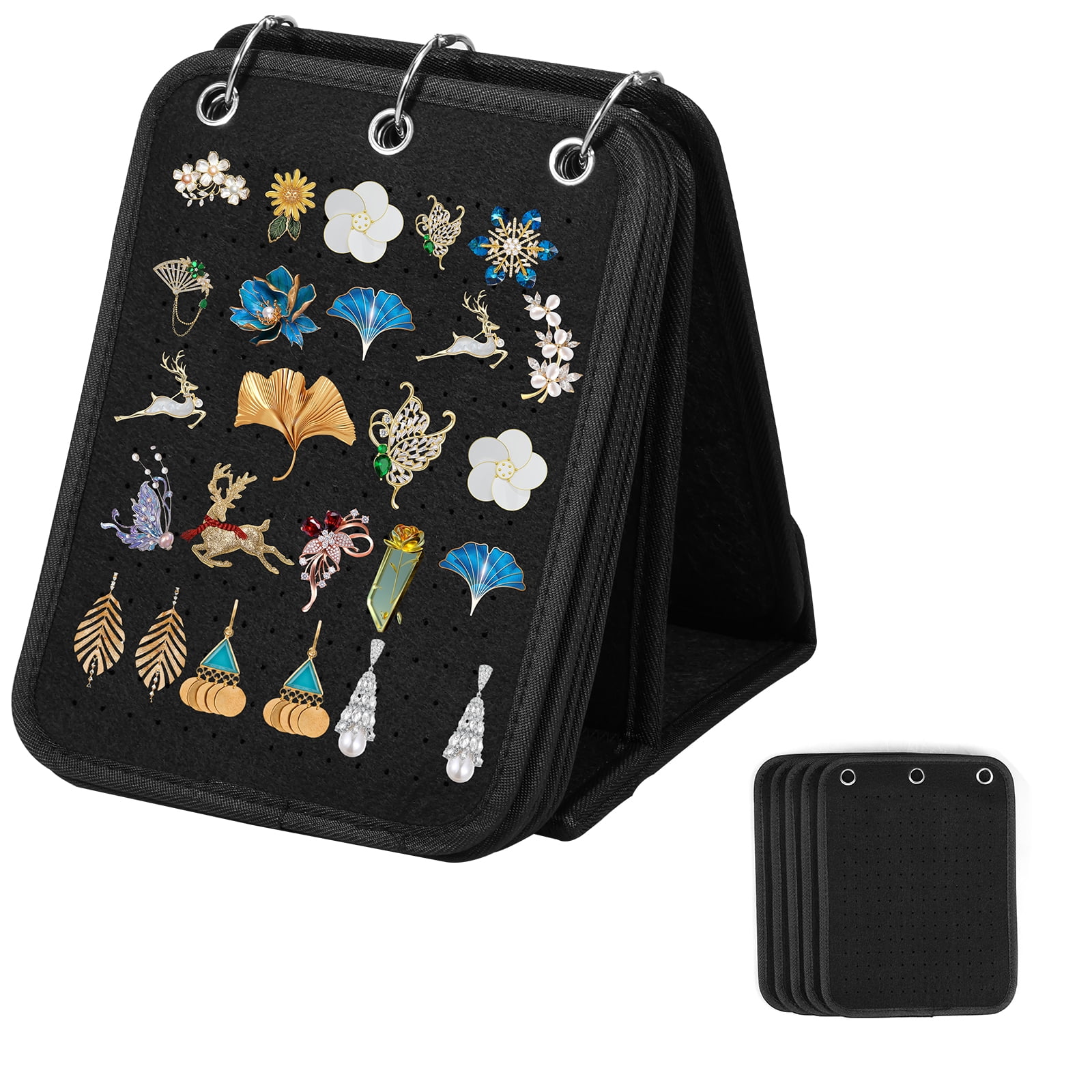 Adifare Enamel Pin Display Holder Folding Pins Collection Storage ...