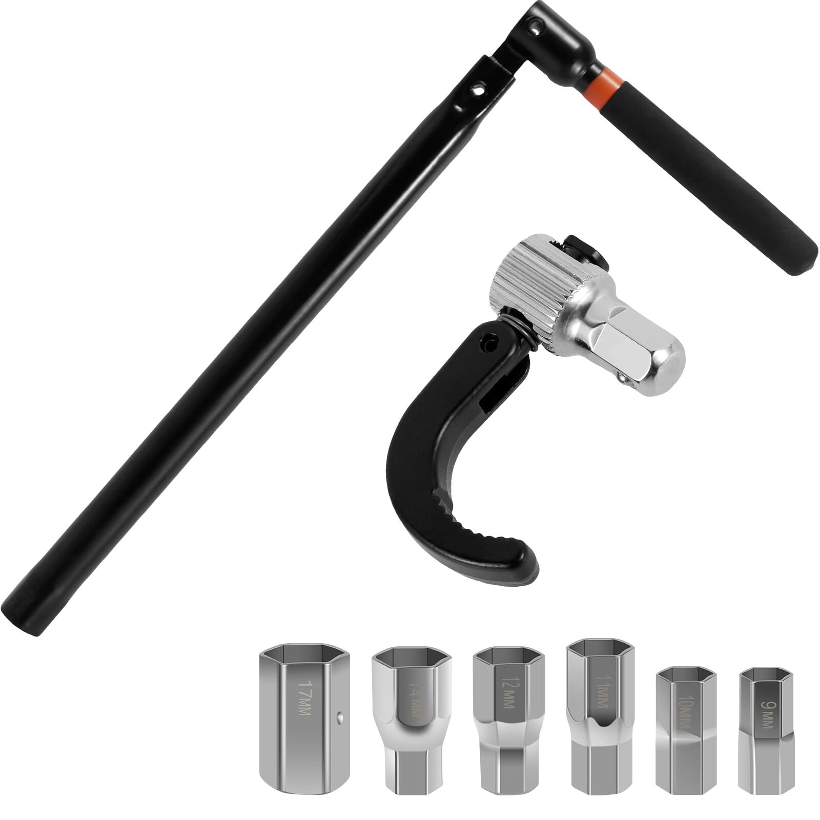 Adifare Faucet Wrench 9 to 17mm Carbon Steel Plumber Socket Wrench with ...