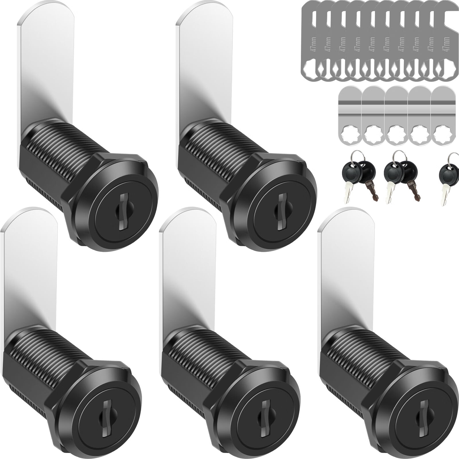 Adifare Furniture Cam Lock 16/30mm Zinc Alloy Cabinet Keyed Cam Lock ...