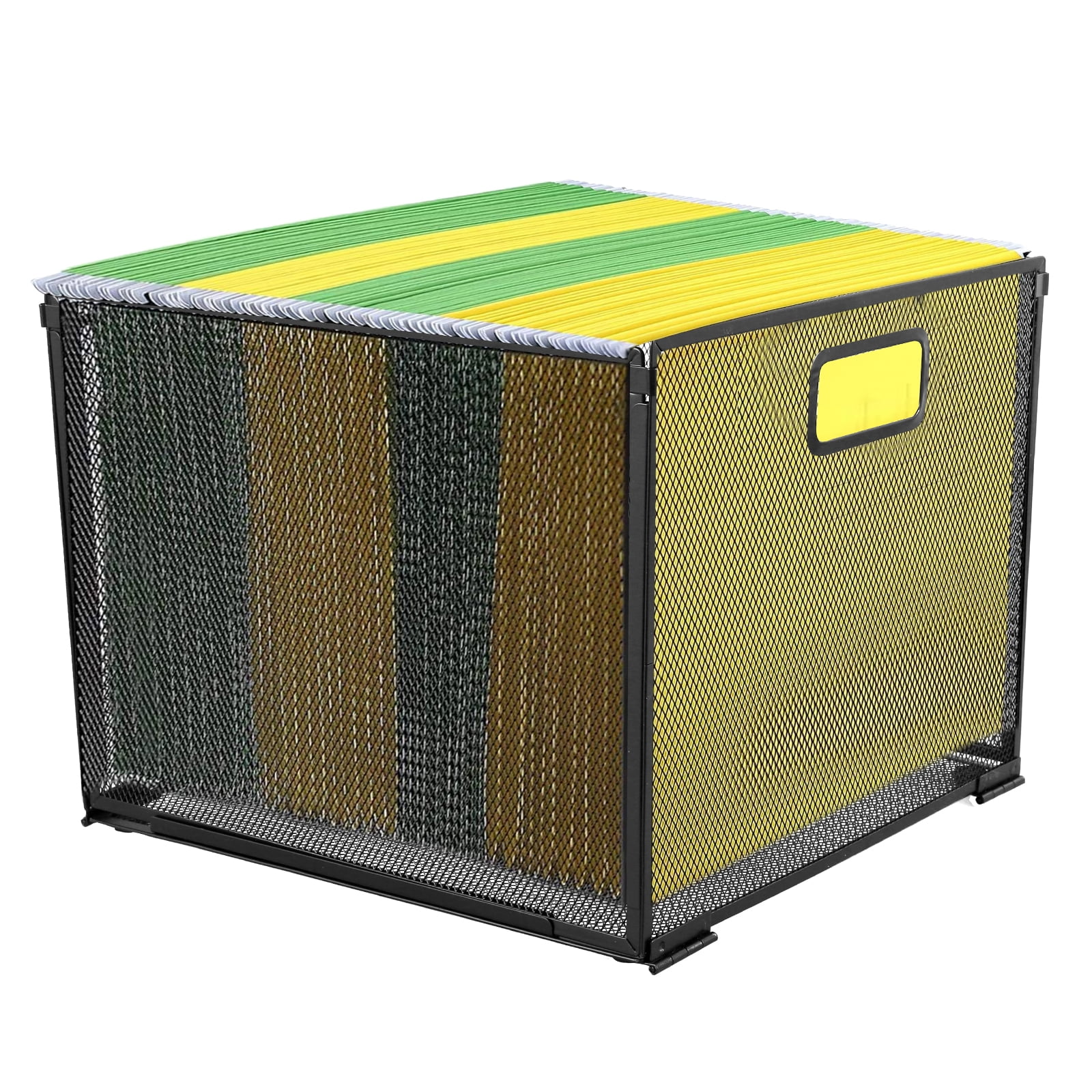 Adifare Hanging File Organizer Metal File Holder Box with Handle File ...