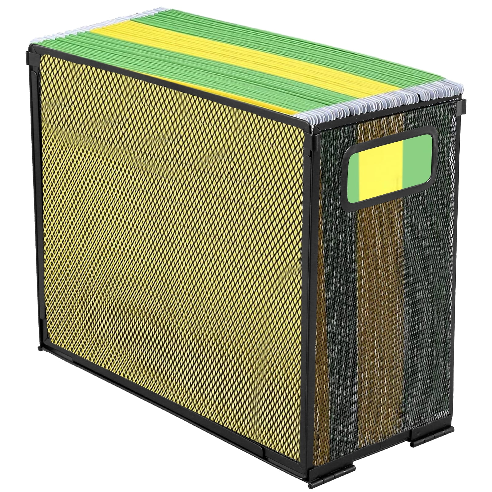 Adifare Hanging File Organizer Metal File Holder Box with Handle File ...