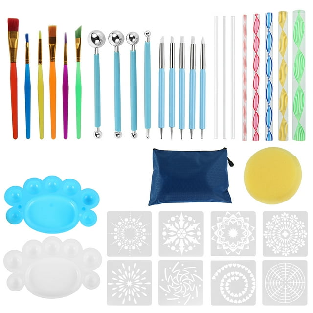 Adifare Mandala Dotting Tools Kit Complete Mandala Rock Painting Tools ...