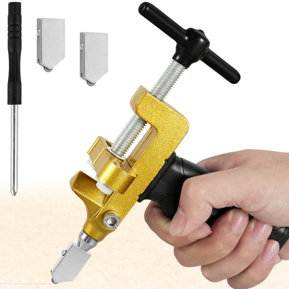 Glass Tile Cuttter, 2-in-1 Manual Tile Cutter Tool - Walmart.com