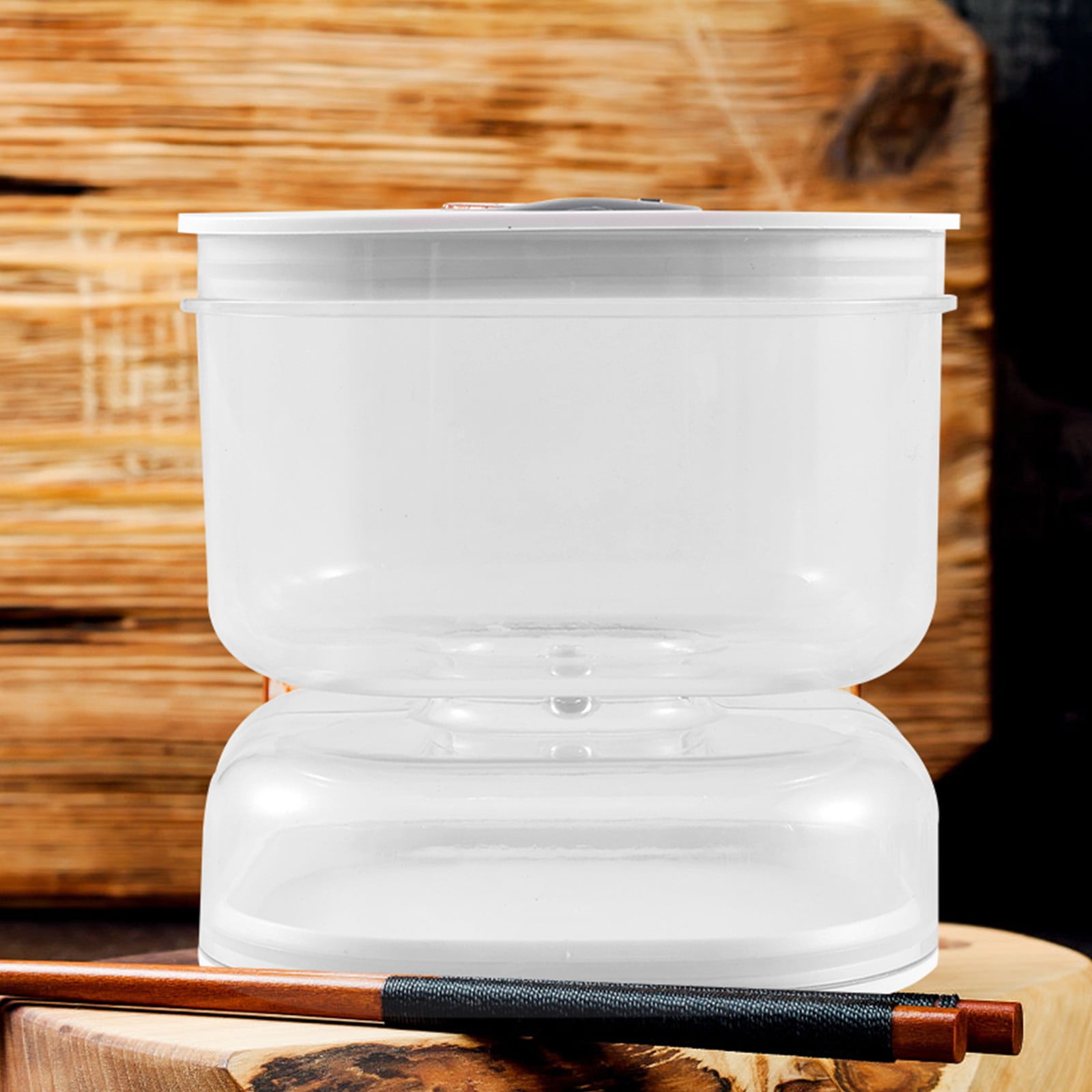 Adifare Pickle Container Wet And Dry Separation Pickle and Olive Jar ...