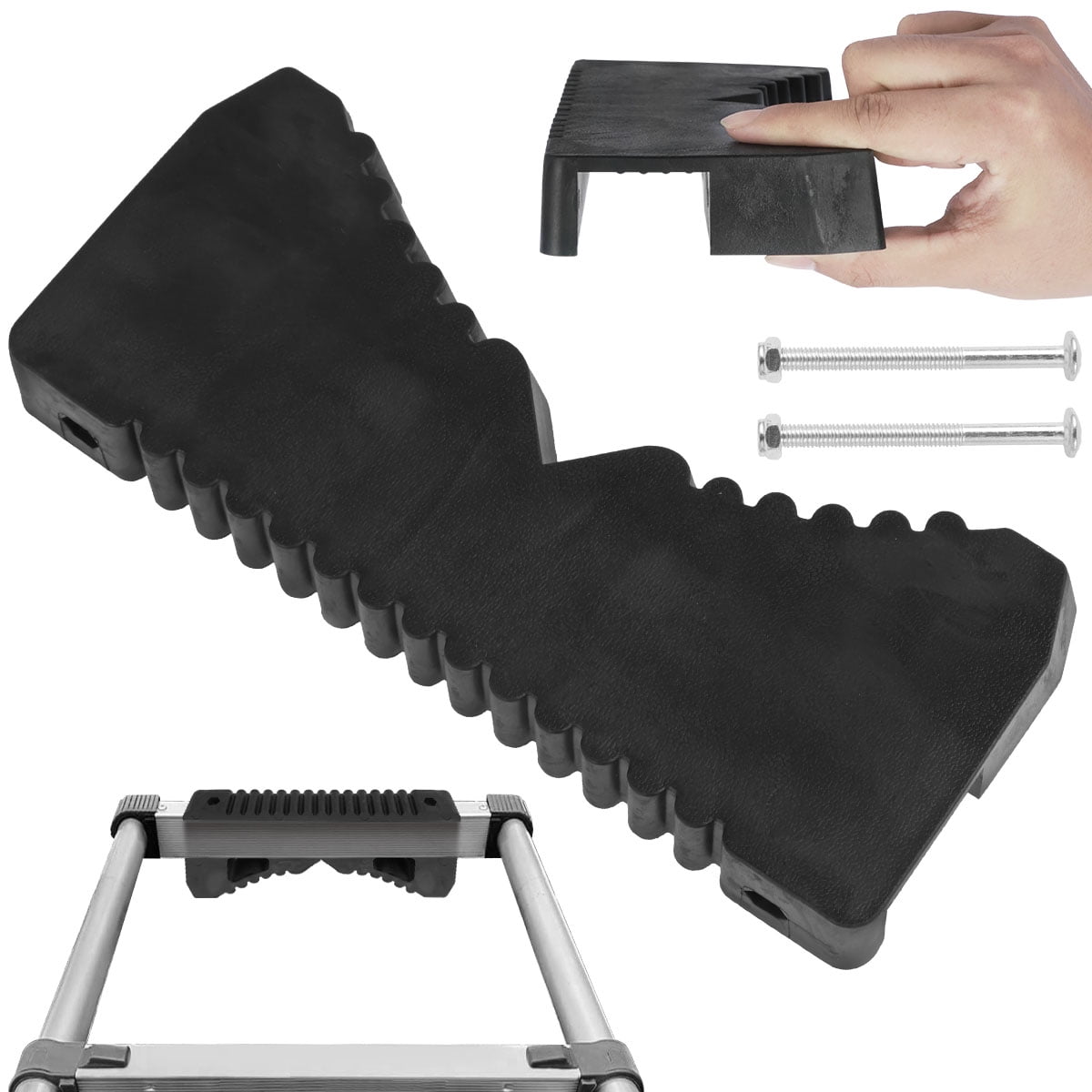 Adifare Rubber Steep Ladder Accessory Anti-Slip Ladder Stabilizer with ...