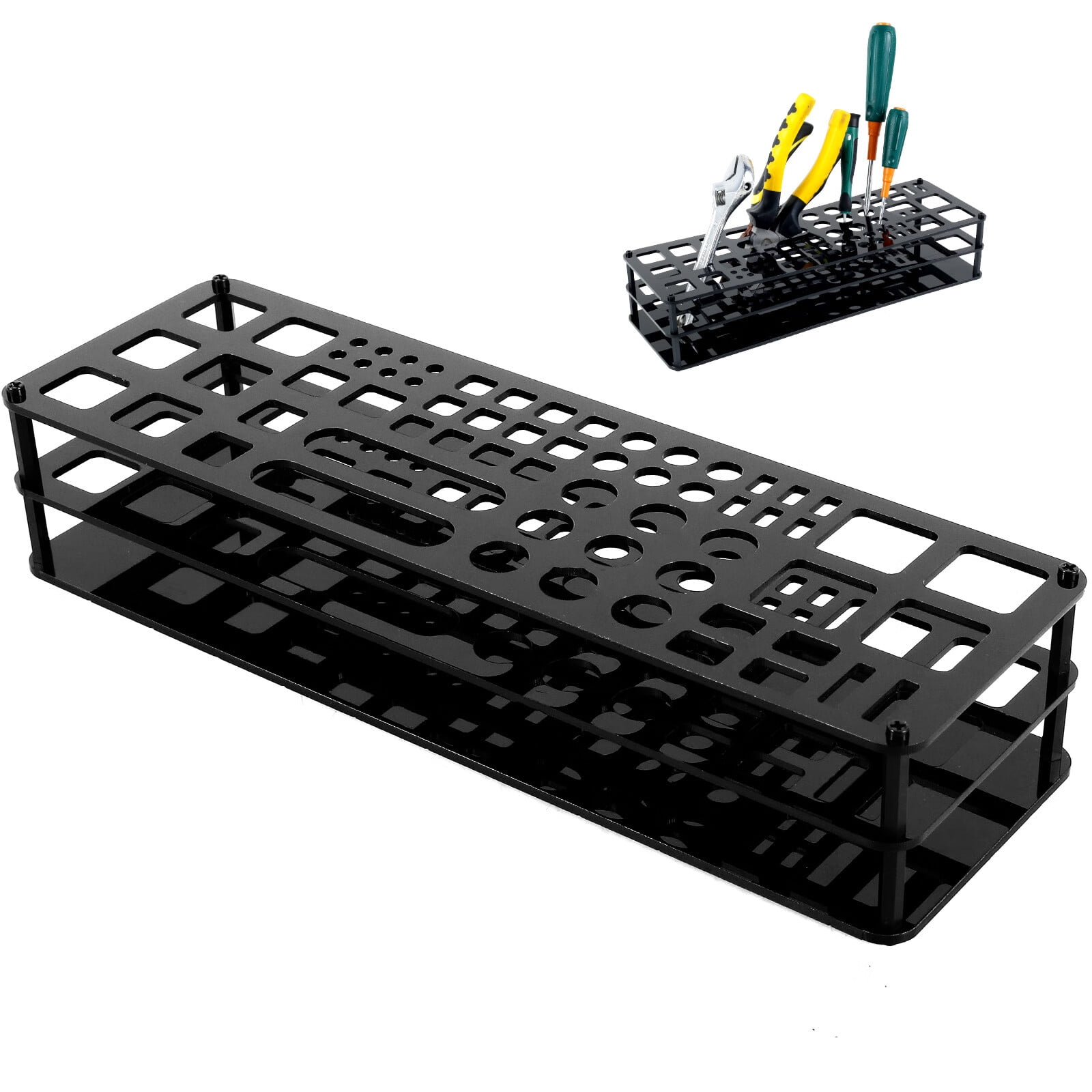 Adifare Screwdriver Storage Rack Plastic 3-Layer Screwdriver Organizer ...