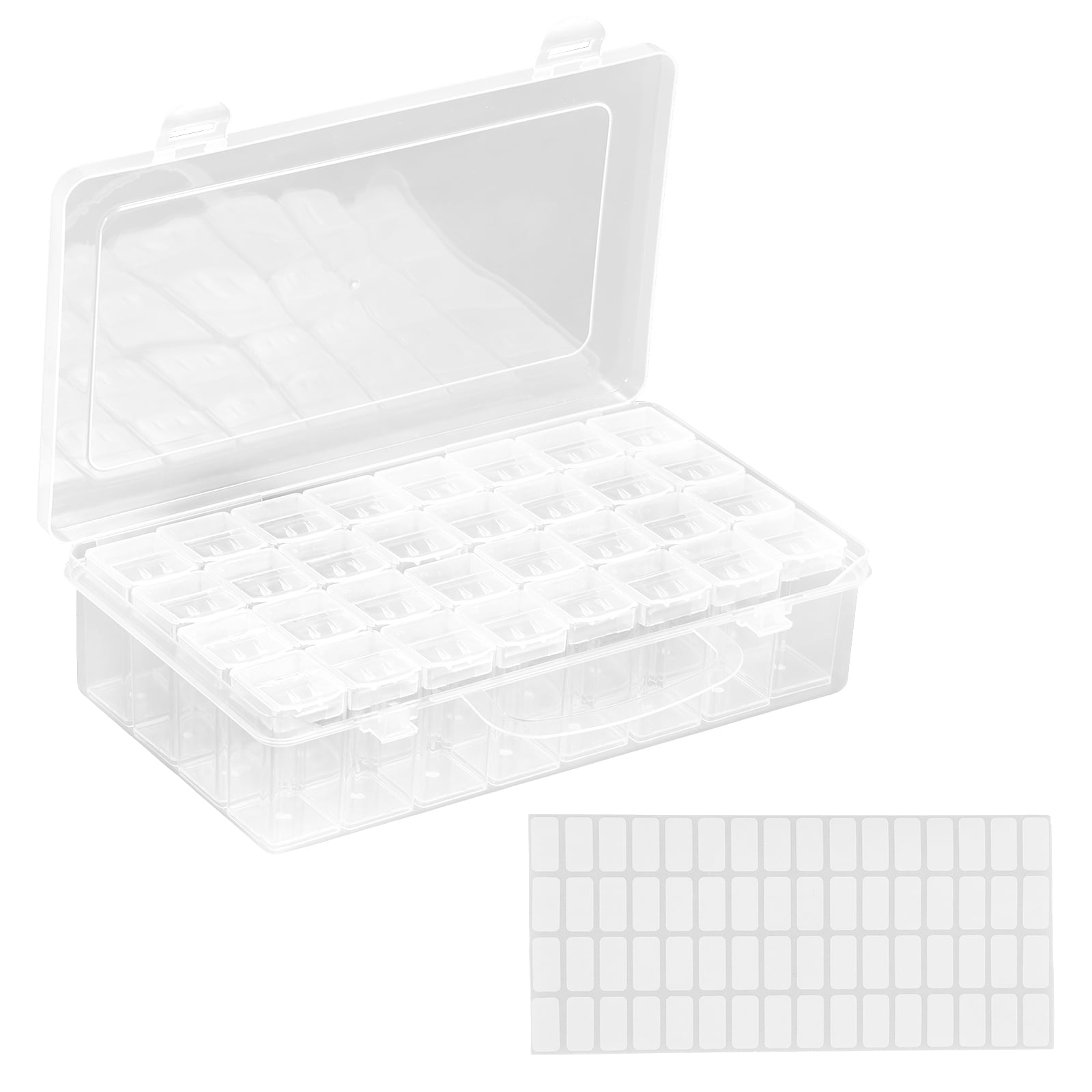 Adifare Seed Storage Box 32 Grids Transparent Plastic Seed Container ...
