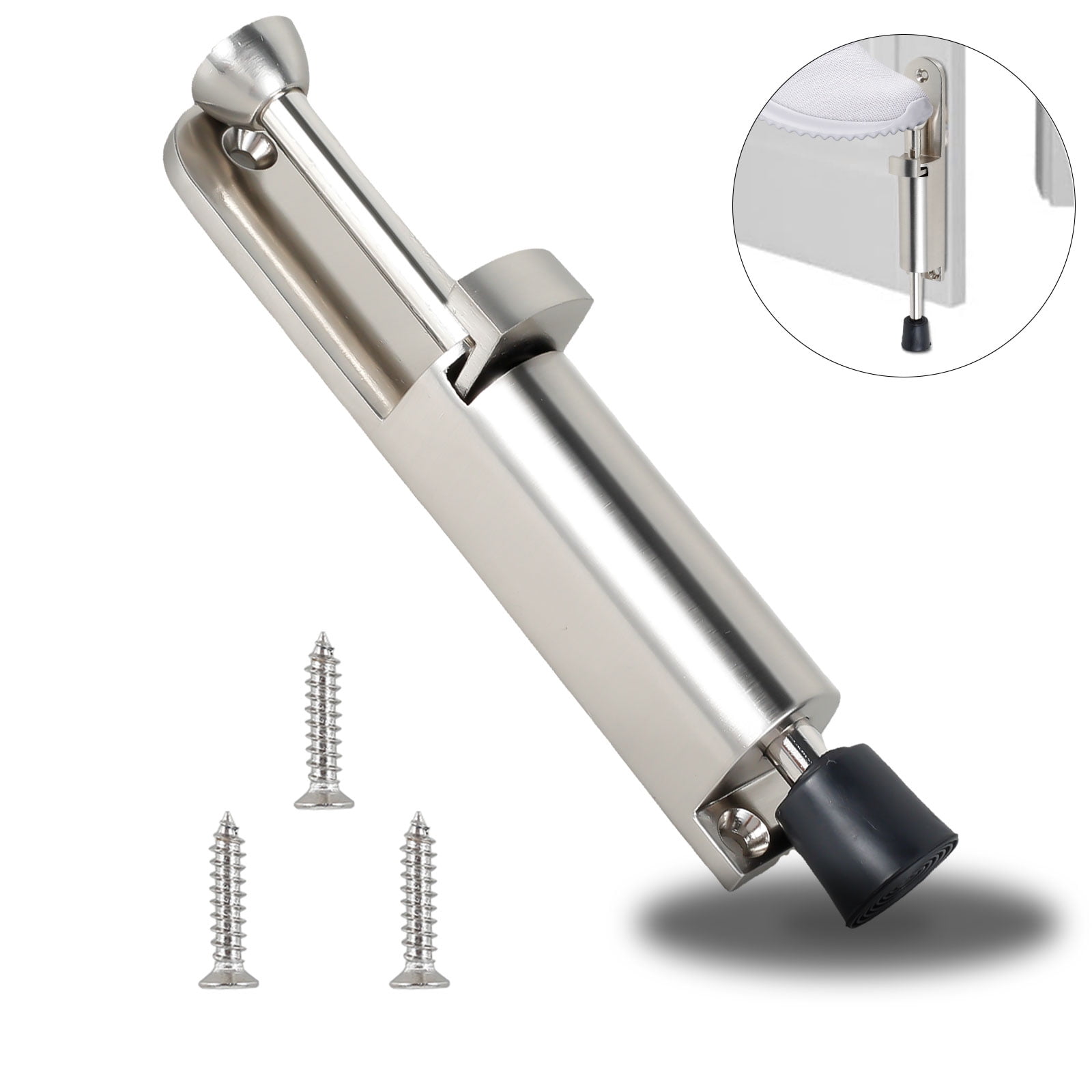 Adifare Spring Door Stopper Zinc Alloy Foot Kickdown Door Stop Sturdy ...