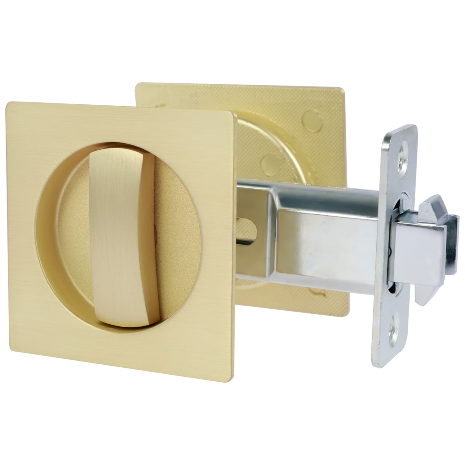 Adifare Square Pocket Door Lock Zinc Alloy Sliding Pocket Door Lock ...