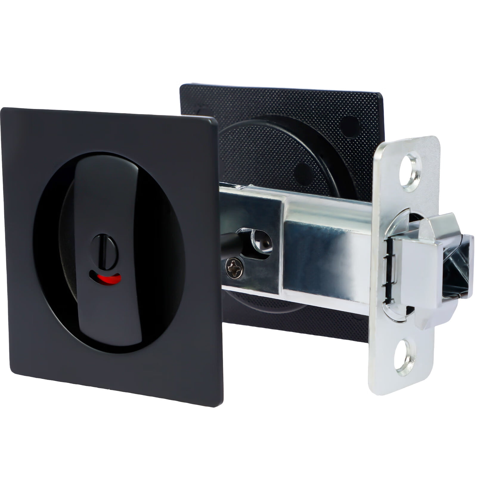 Adifare Square Pocket Door Lock Zinc Alloy Sliding Pocket Door Lock ...