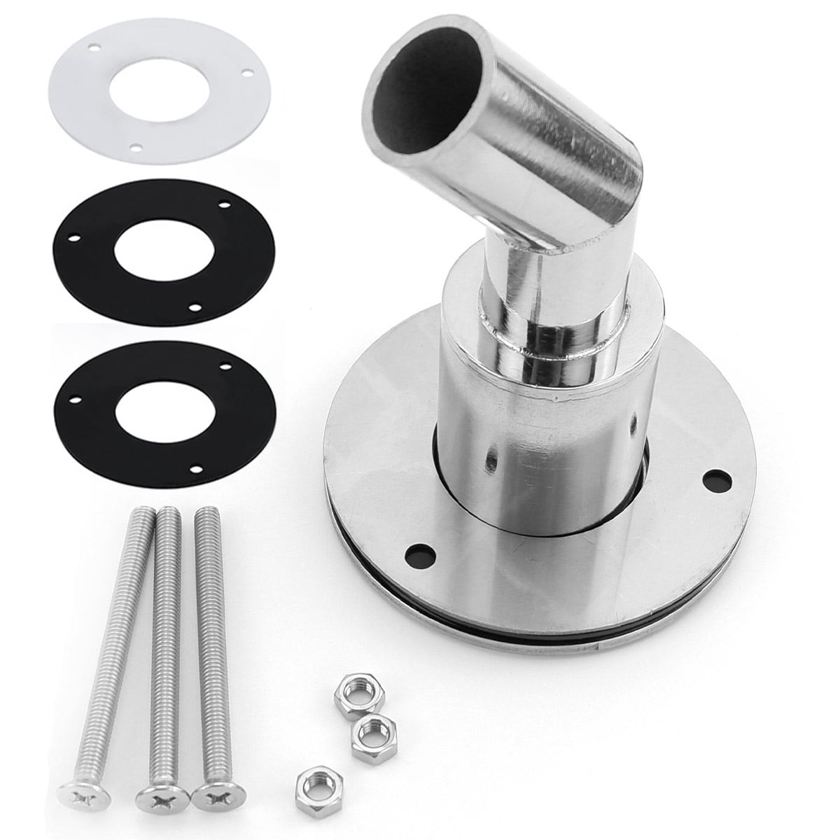 Adifare Thru Hull Exhaust Skin 316 Stainless Steel 24mm Thru Hull ...