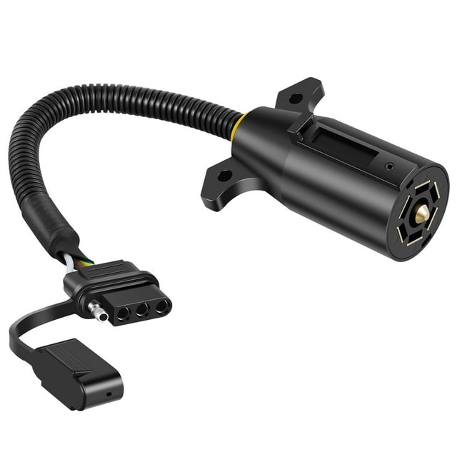 Adifare Trailer Light Adapter Waterproof 7 Pin to 4 Pin Trailer Adapter ...