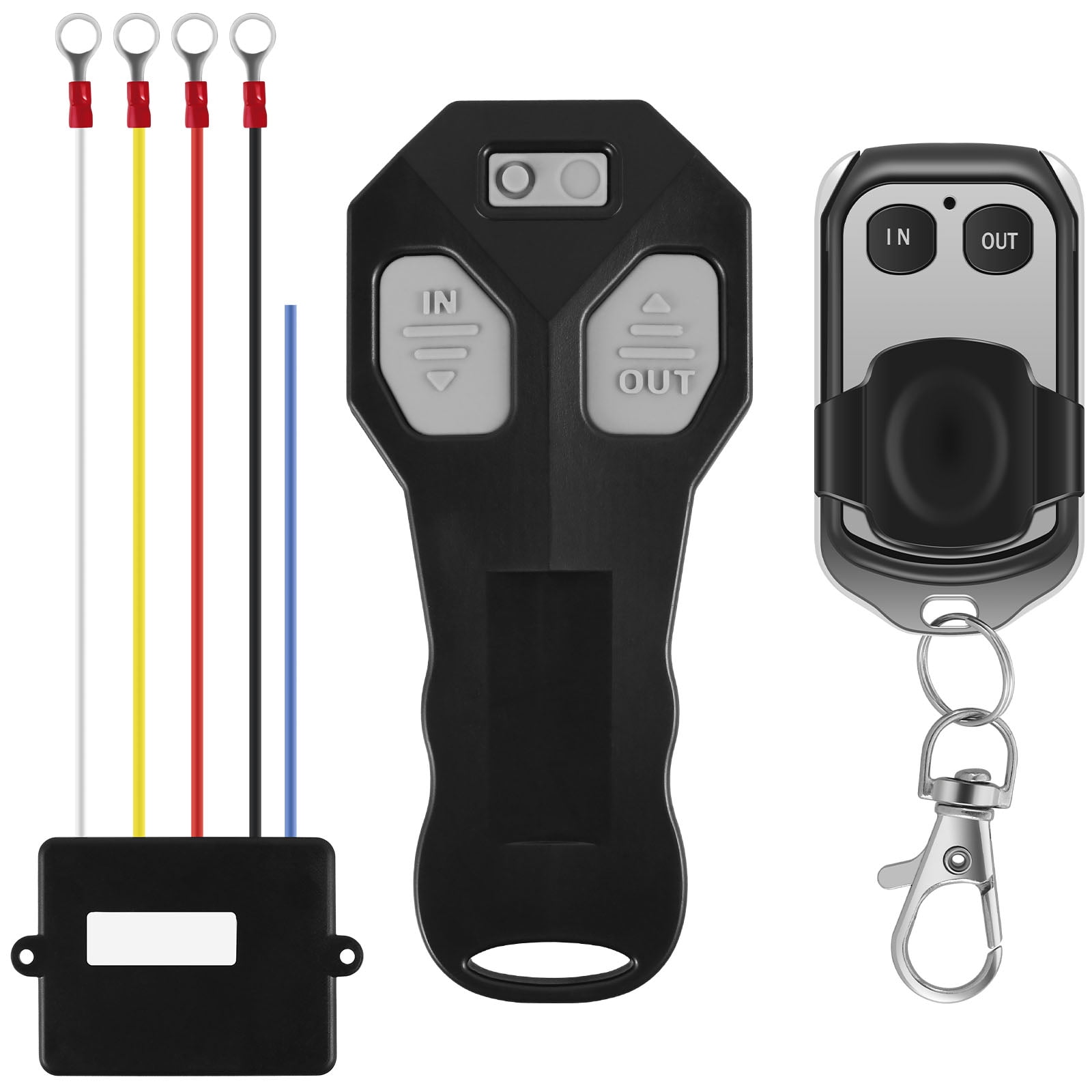 Adifare Wireless Winch Remote Control Kit 12V Universal Car Wireless ...