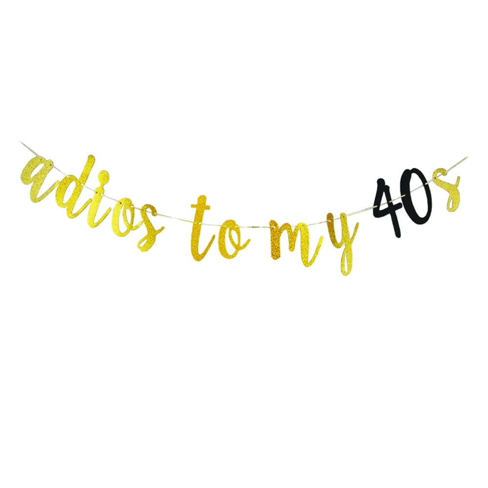 Adios To My 40S Banner For 50th Birthday Party Decorations,50th ...
