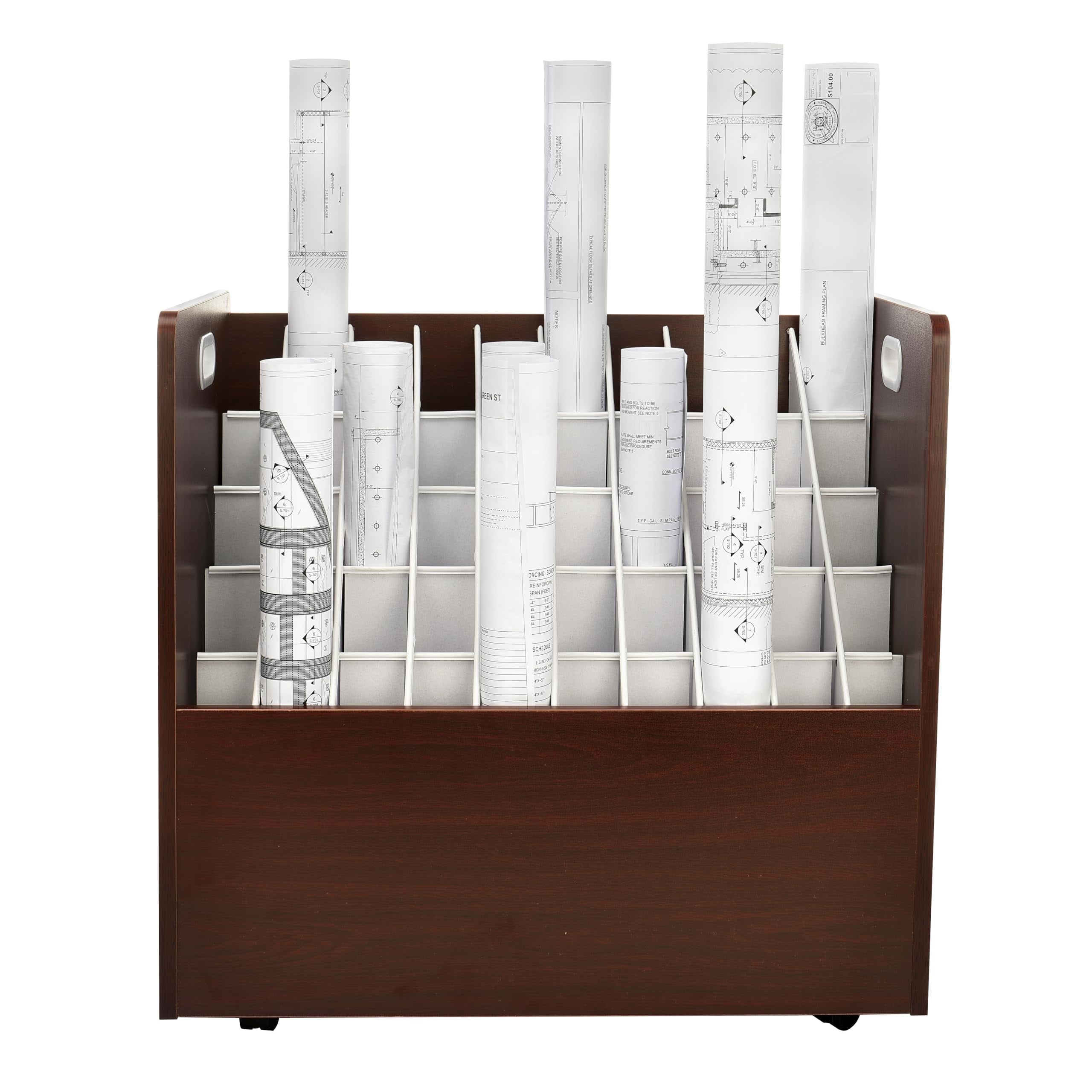 AdirOffice Blue Print Storage Organizer- Mobile Roll File Cart ...