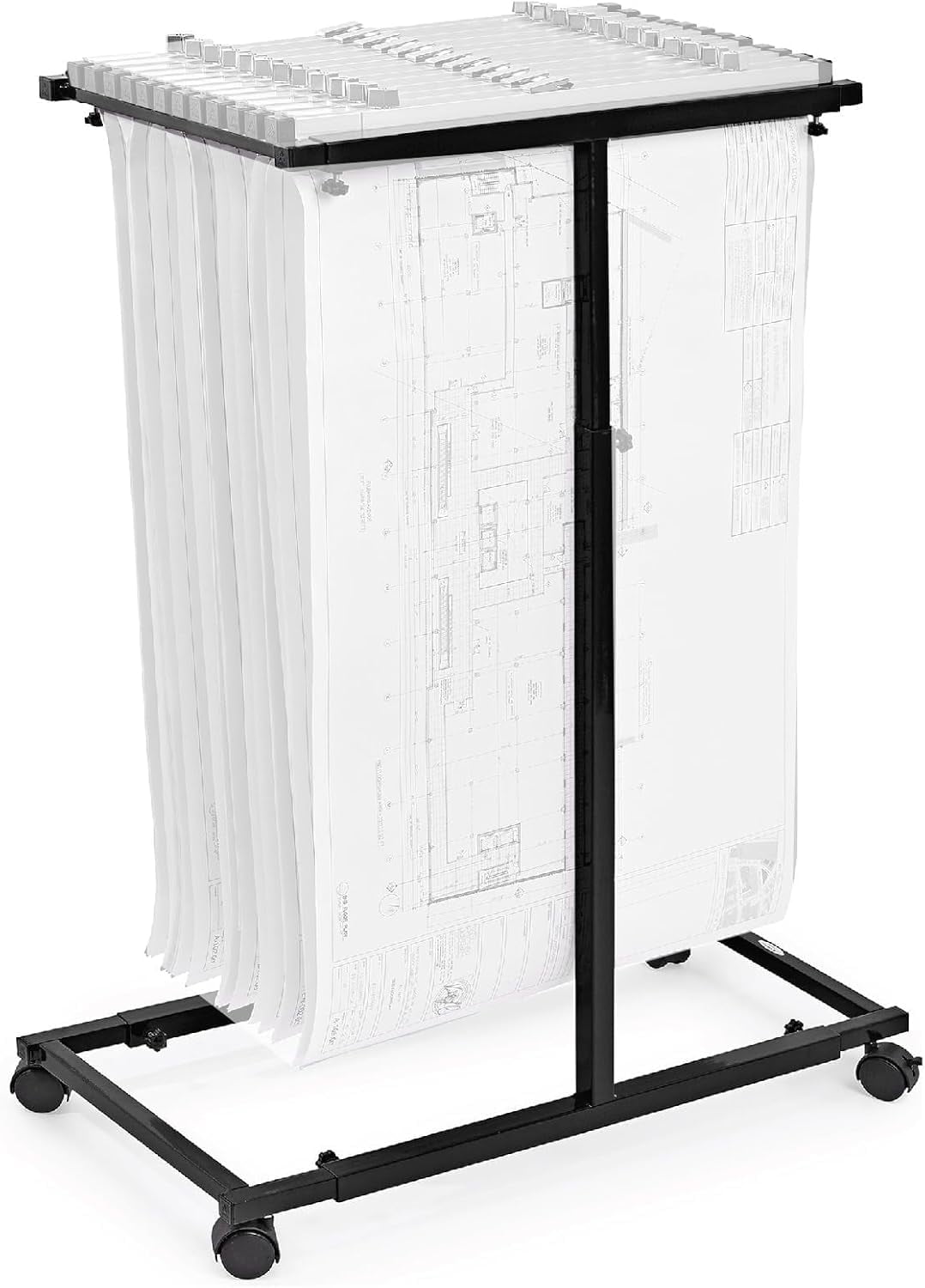 Adir Mobile Blueprint Holder- Adjustable Blue print Storage Organizer ...