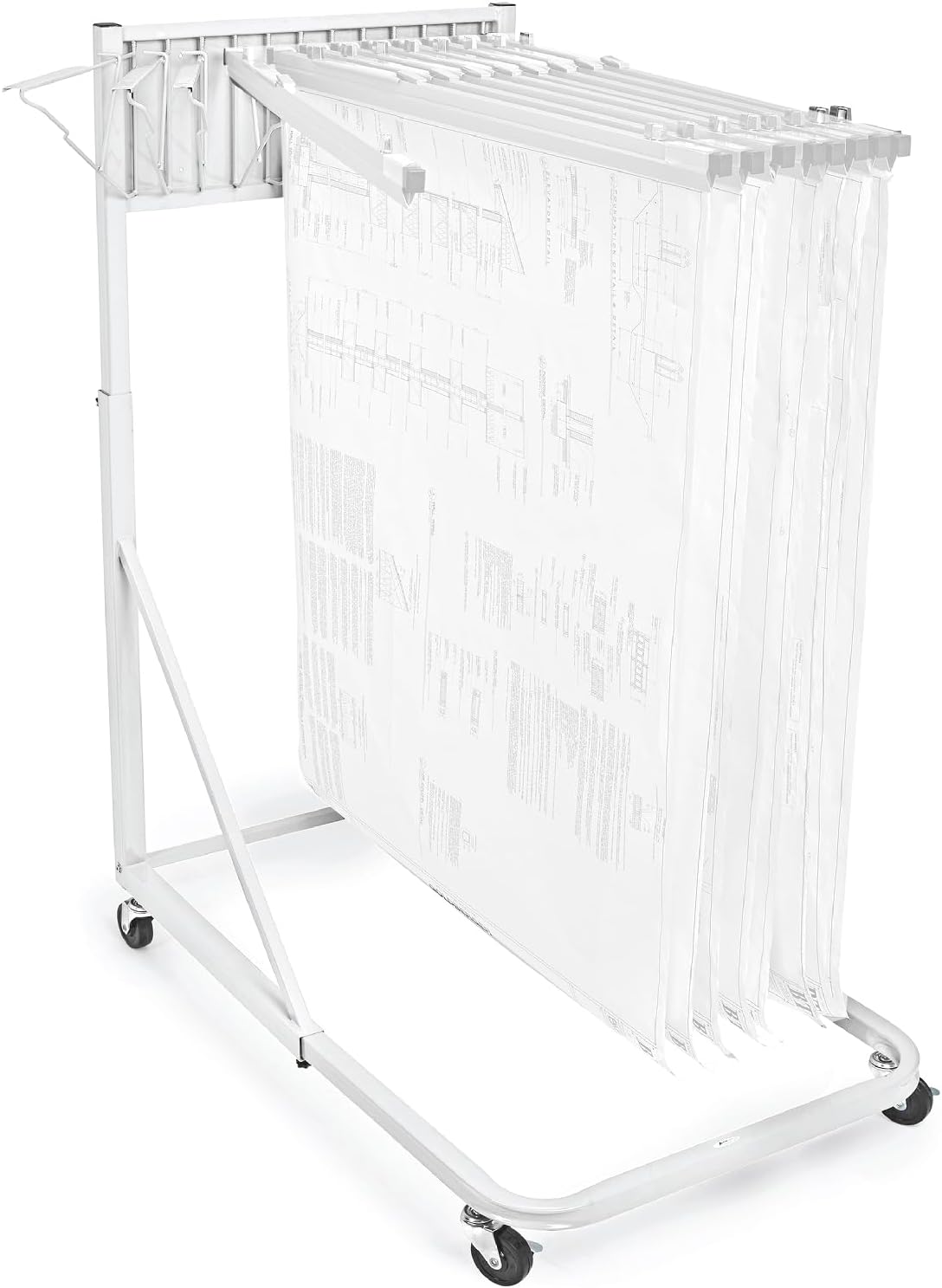 Adir Mobile Blueprint Holder – Construction Plan Rack, Map Organizer ...