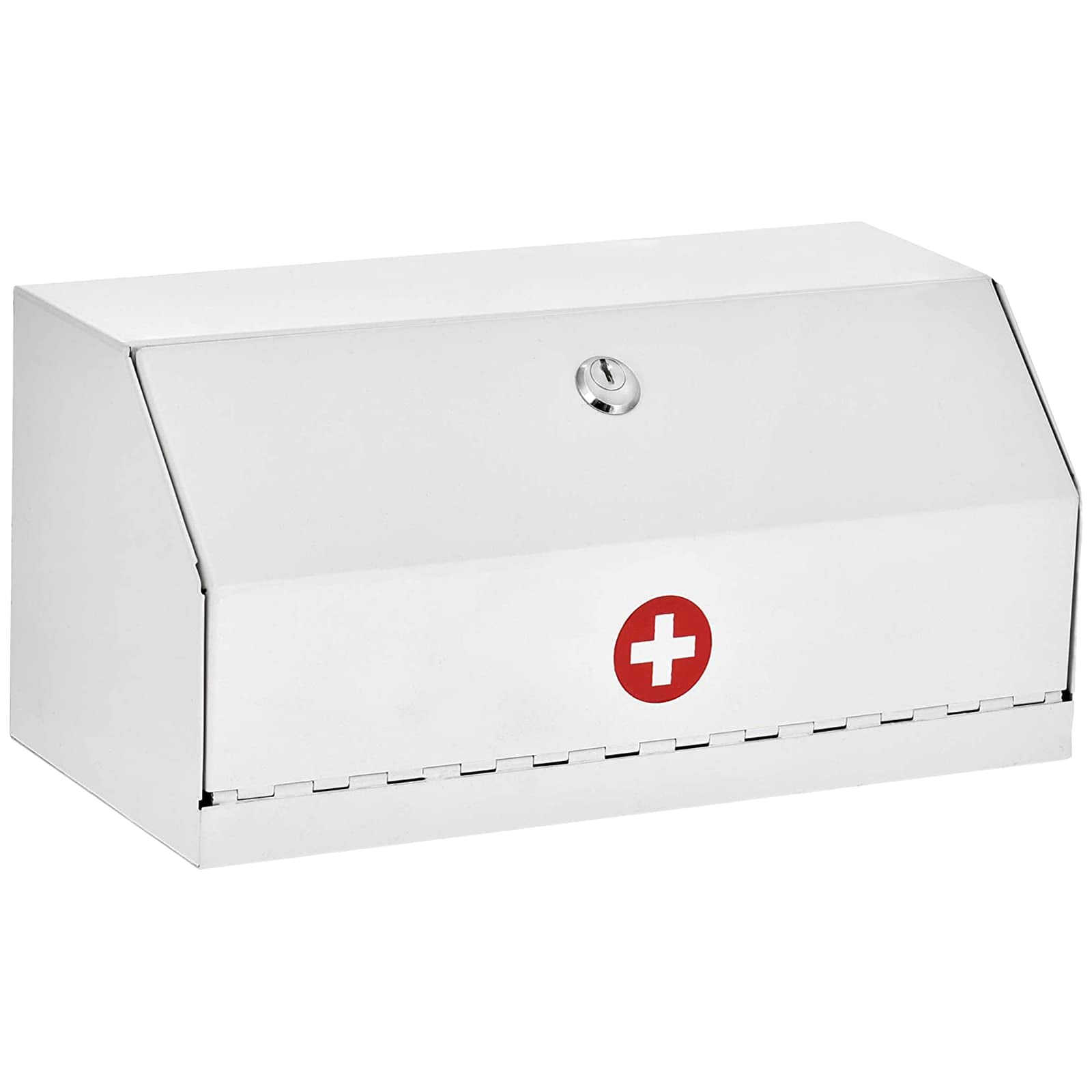 AdirMed Locking Medicine Box, First Aid Steel Lock Box for Medication ...