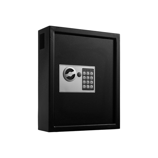 AdirOffice 40-Key Digital Lock Cabinet with Key Tags Black (680-40-BLK ...