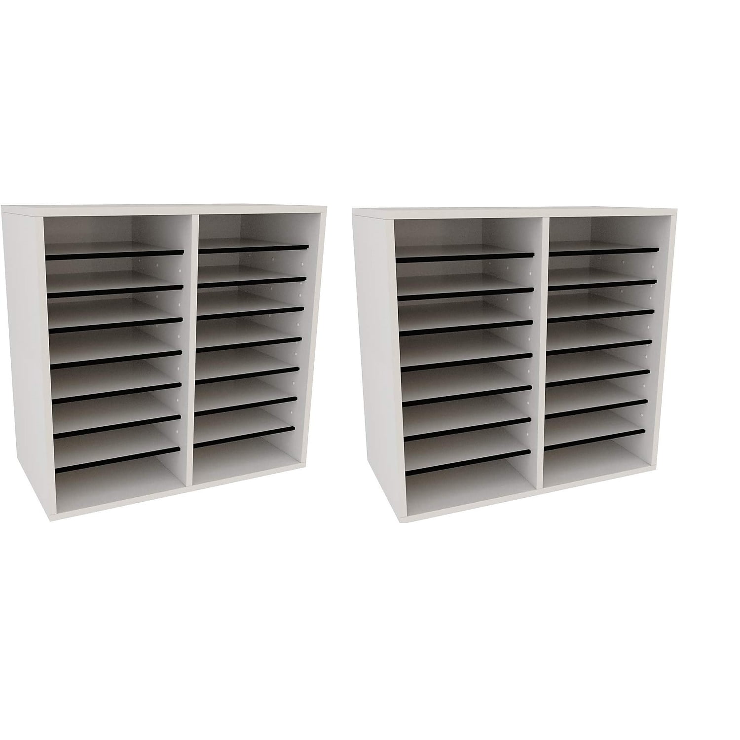 AdirOffice 500 Series 16-Compartment Literature Organizers 20" x 11.8 ...