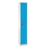 AdirOffice 72'' Single Tier Key Lock Blue Steel Storage Locker 4/Pack ...