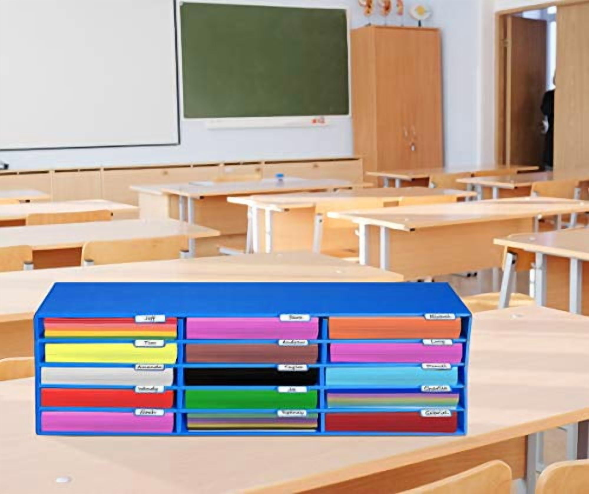 AdirOffice Cardboard Paper Organizer - Classroom Mailbox, Literature ...