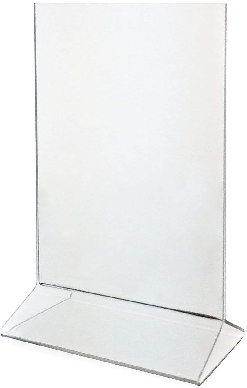 AdirOffice Clear Acrylic 8.5 x 11 Top Loading Sign Holder (6 Pack ...